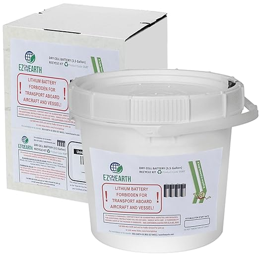 Dry Cell Battery Recycling Kit (3.5 Gallon) – EZ ON THE EARTH
