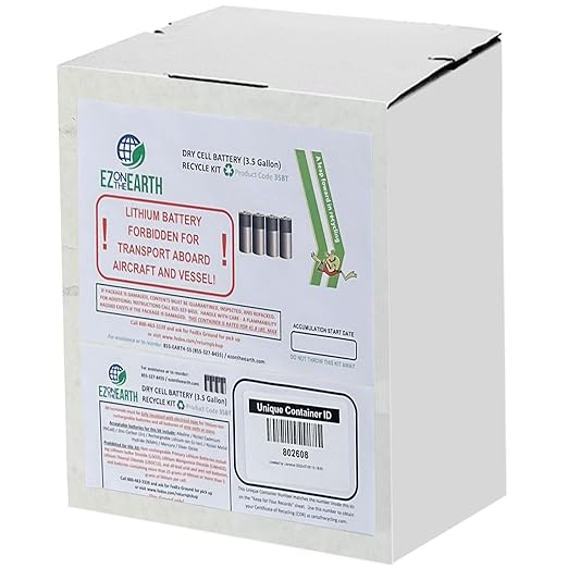 Dry Cell Battery Recycling Kit (3.5 Gallon) – EZ ON THE EARTH