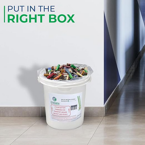 Dry Cell Battery Recycling Kit (1.0 Gallon) – EZ ON THE EARTH