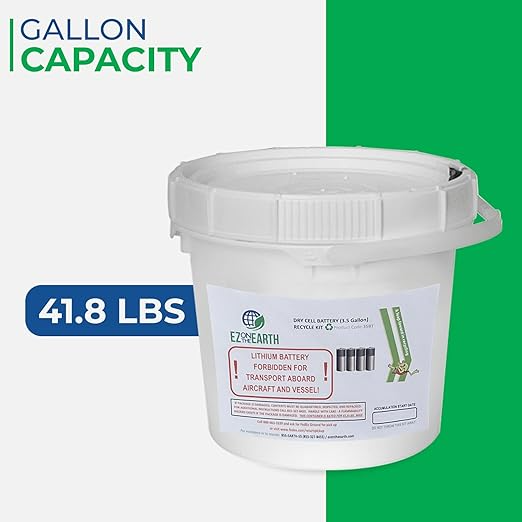 Dry Cell Battery Recycling Kit (3.5 Gallon) – EZ ON THE EARTH